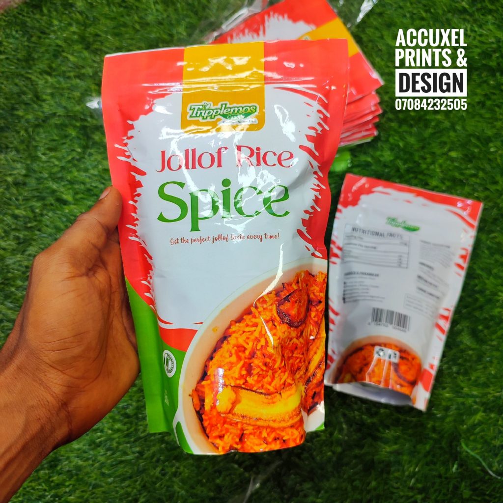 Get Custom Jollof Rice Spice Pouch Design And Printing (Low Minimum ...