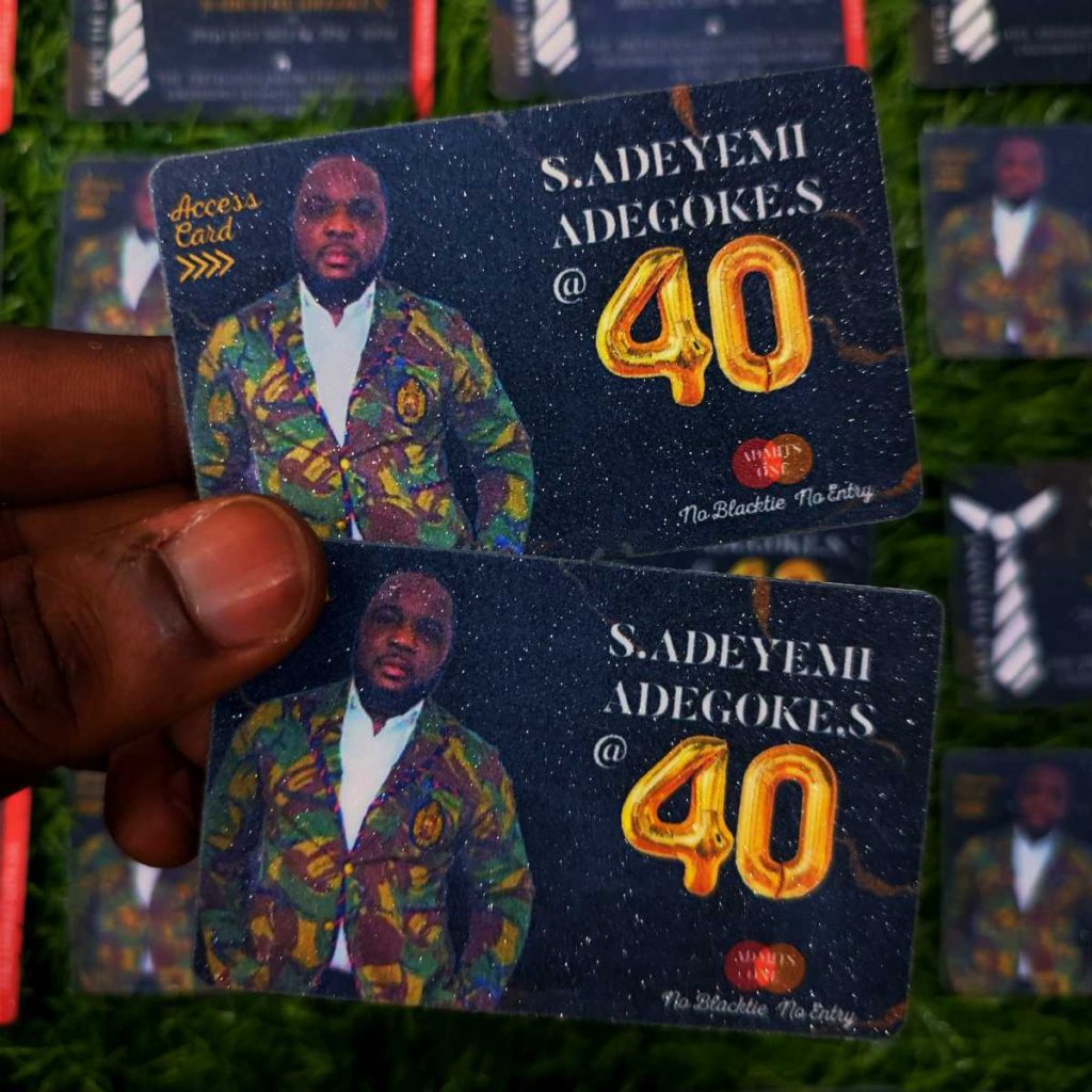 Get Custom 40th Birthday Access Cards With Envelope - Design And ...