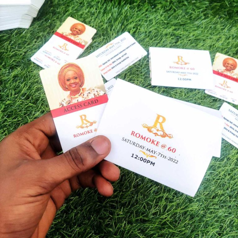 Get Custom 60th Birthday Access Cards With Envelope - Design And ...