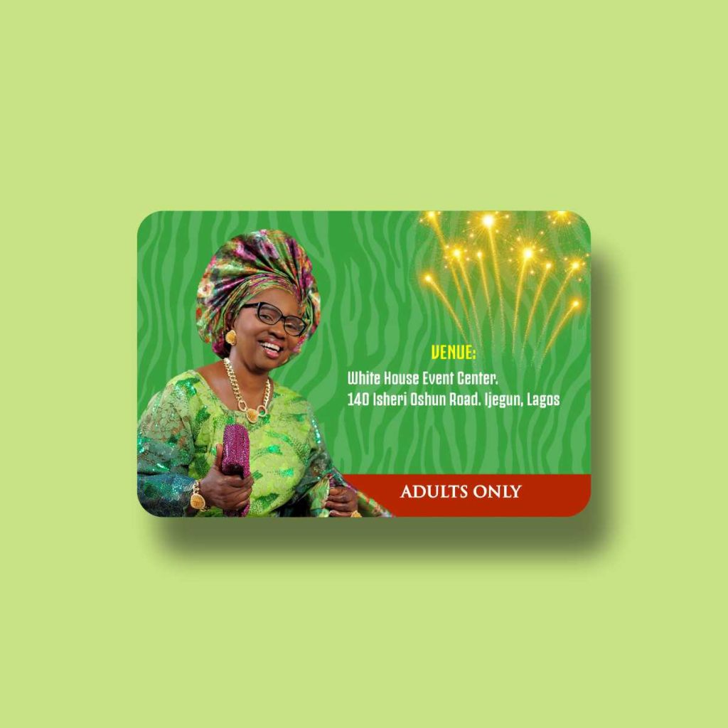 Get Custom 70th Birthday Access Cards With Envelope - Design And ...