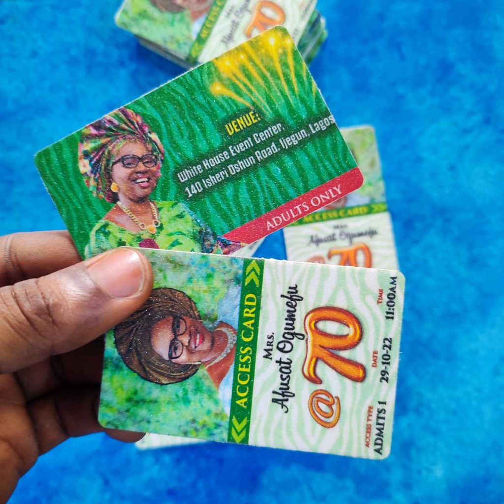 Get Custom 70th Birthday Access Cards With Envelope - Design And ...