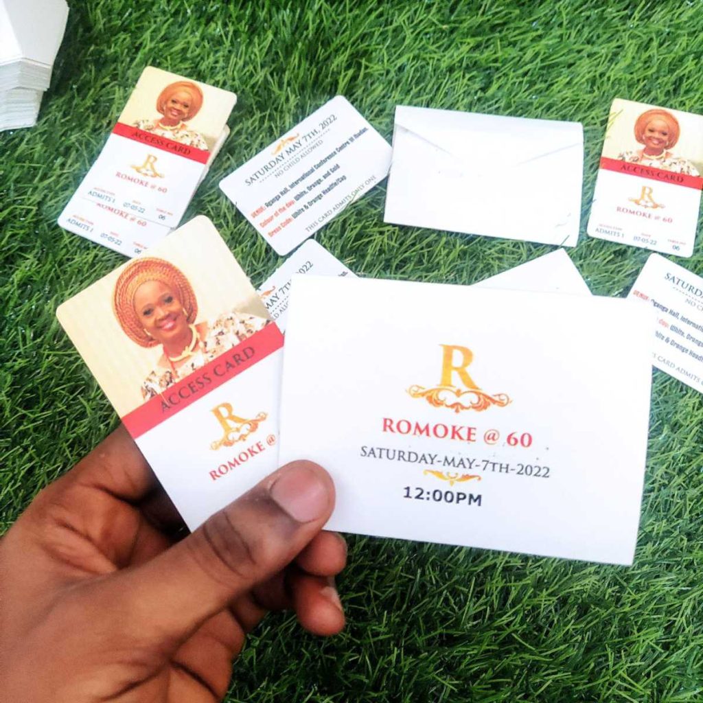 Get Custom 60th Birthday Access Cards With Envelope - Design And ...