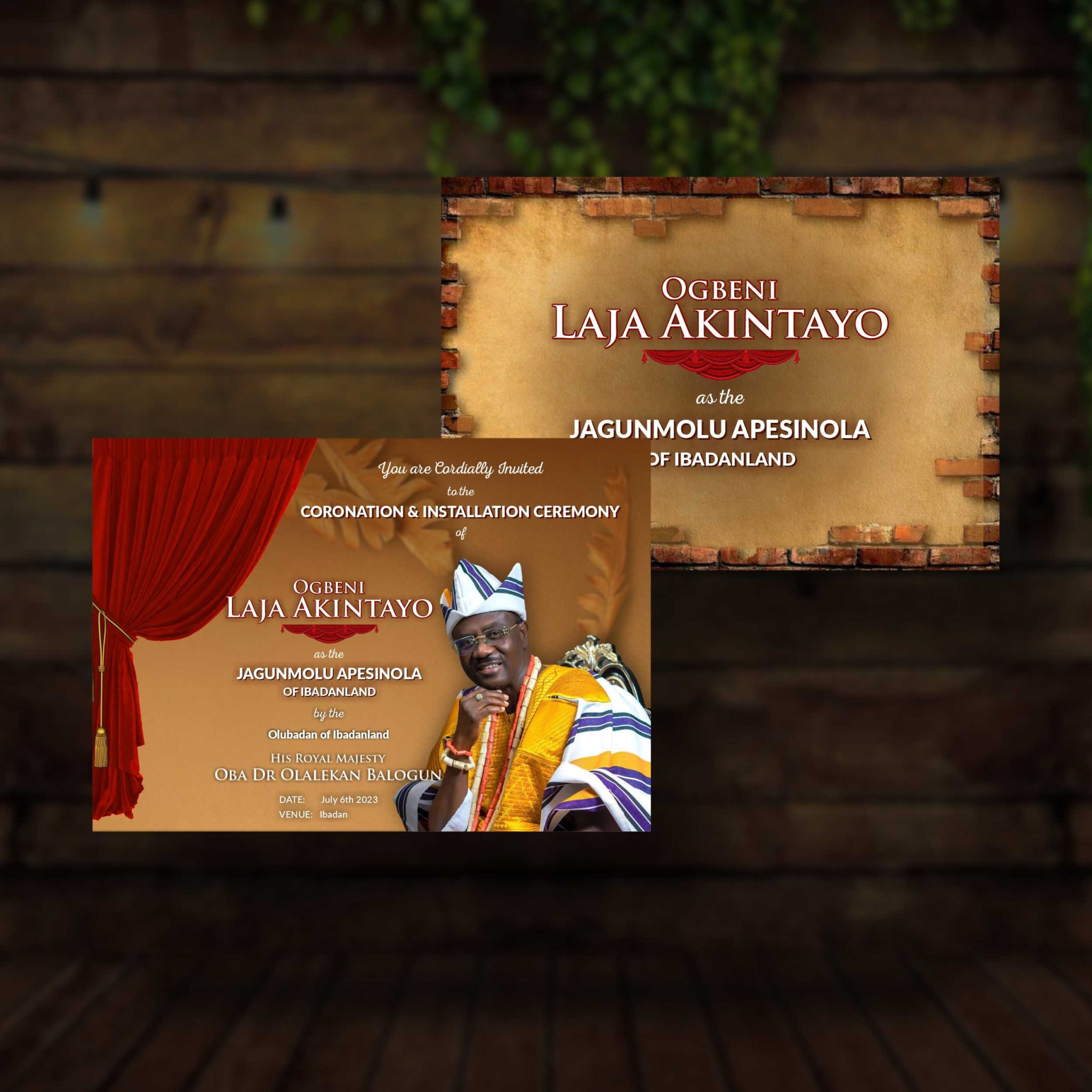 Get Chieftaincy Invitation Card Design And Printing - Design And ...