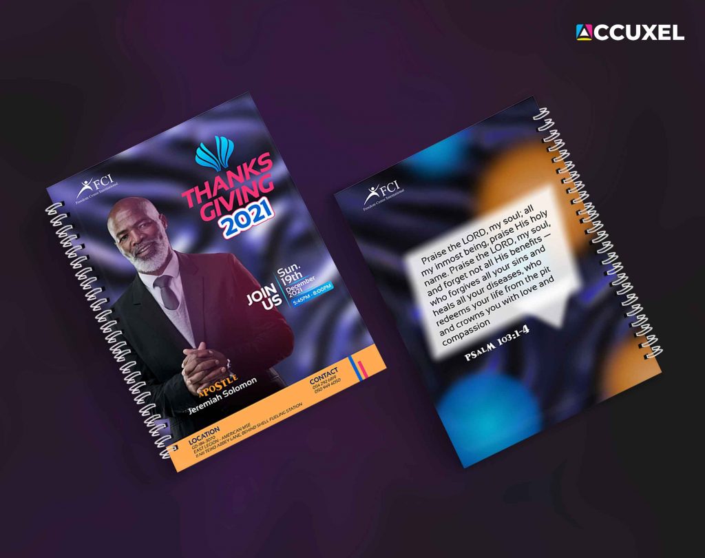 Get Church Jotter Design And Printing - Design And Printing Company In ...