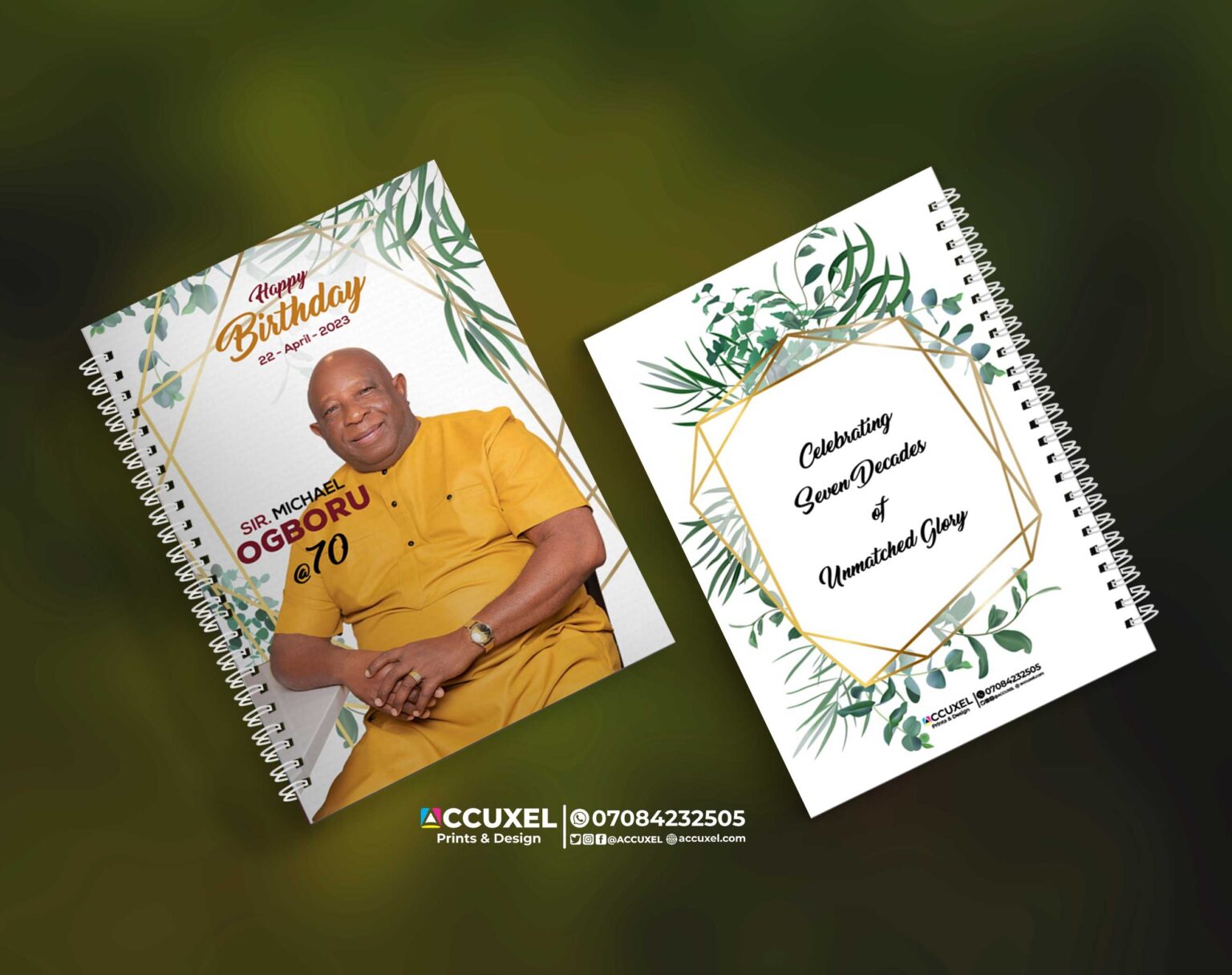 Get Custom 70th Birthday Jotter Design And Printing - Design And ...