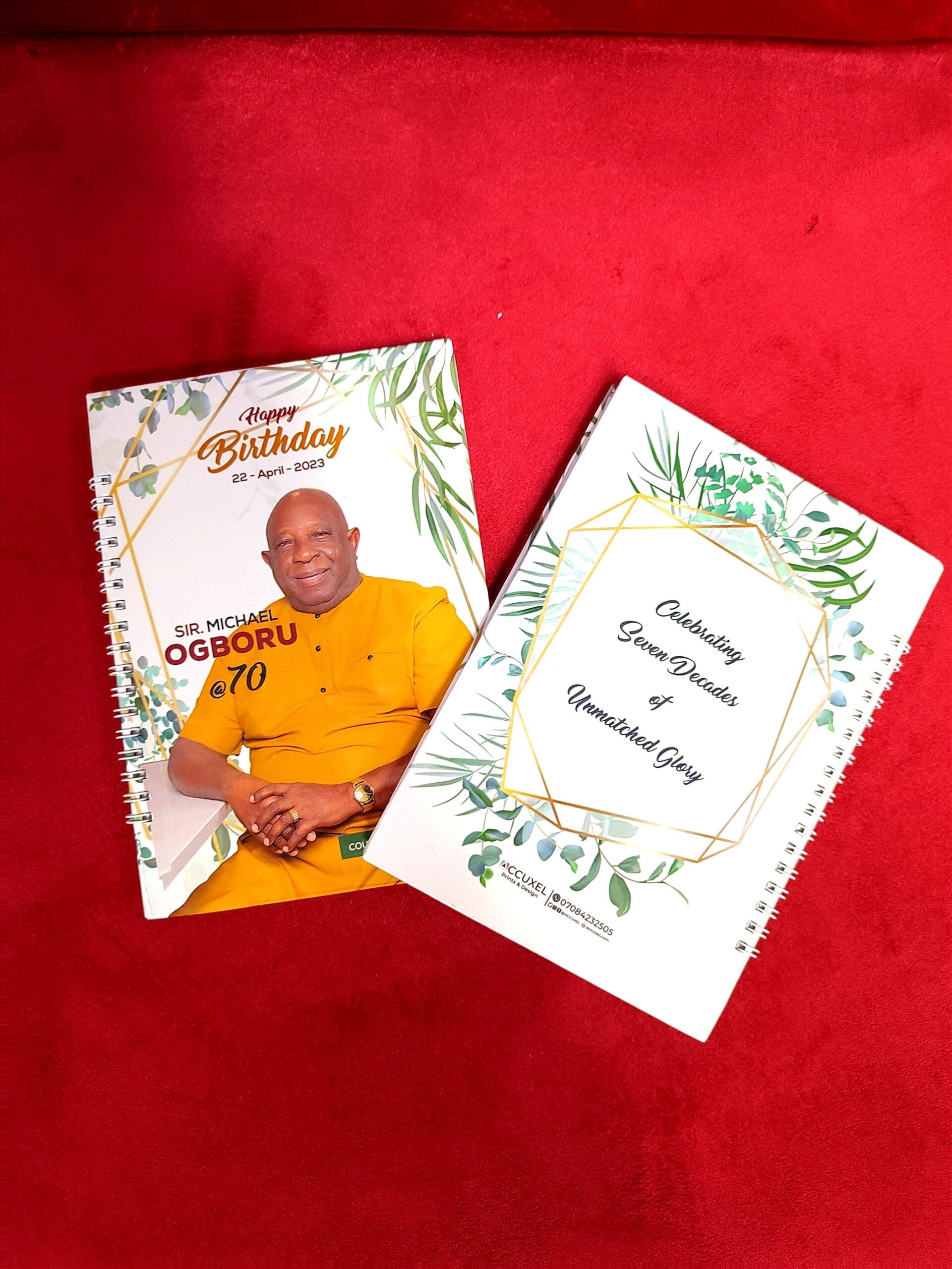 Get Custom 70th Birthday Jotter Design And Printing - Design And Printing Company In Kwara State ...