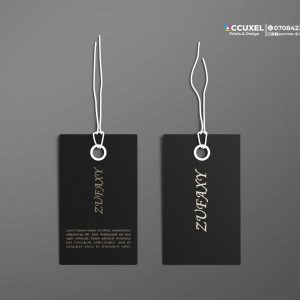 Get Custom Black Hang Tags With String Printing In Nigeria - Design And ...