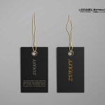 Get Custom Black Hang Tags With Gold Foil Design And Printing In ...