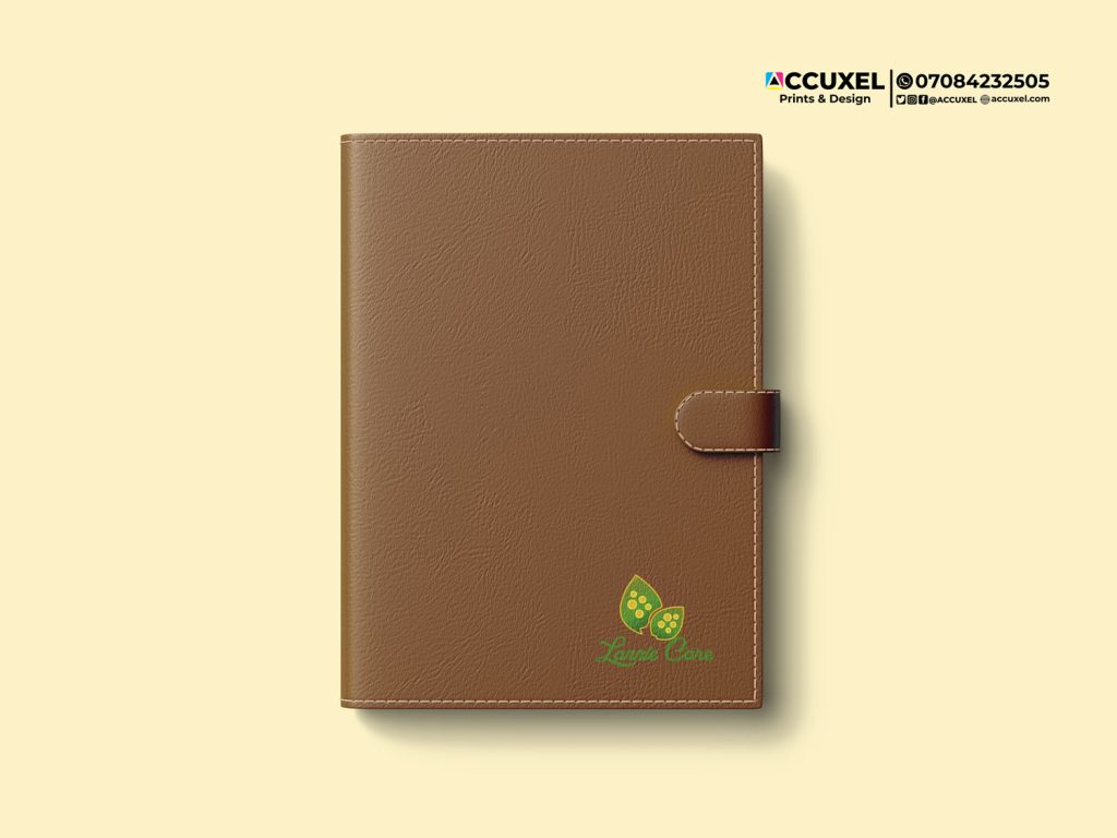 Get Custom Brown Leather Notebook Design And Printing In Nigeria ...