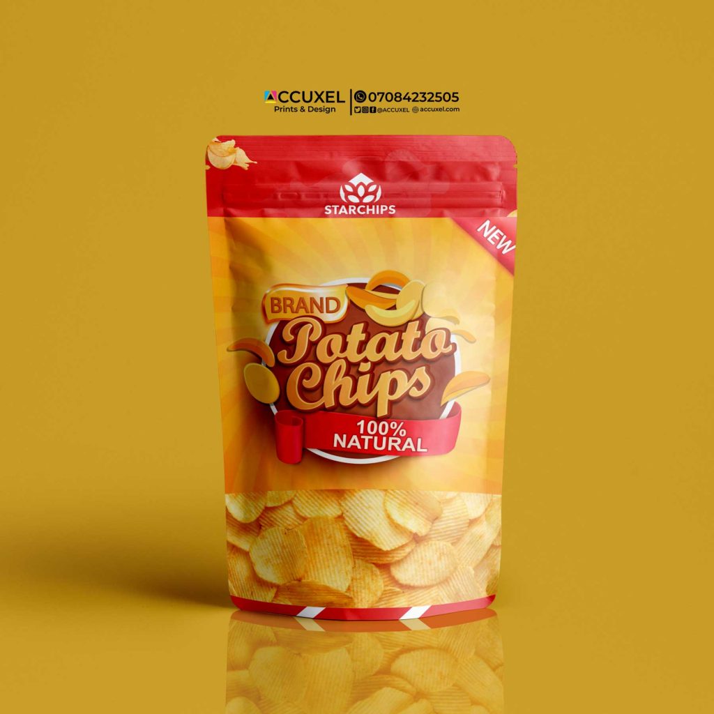 Get Custom Chips Packaging Pouch Design And Printing (Low Minimum Order ...
