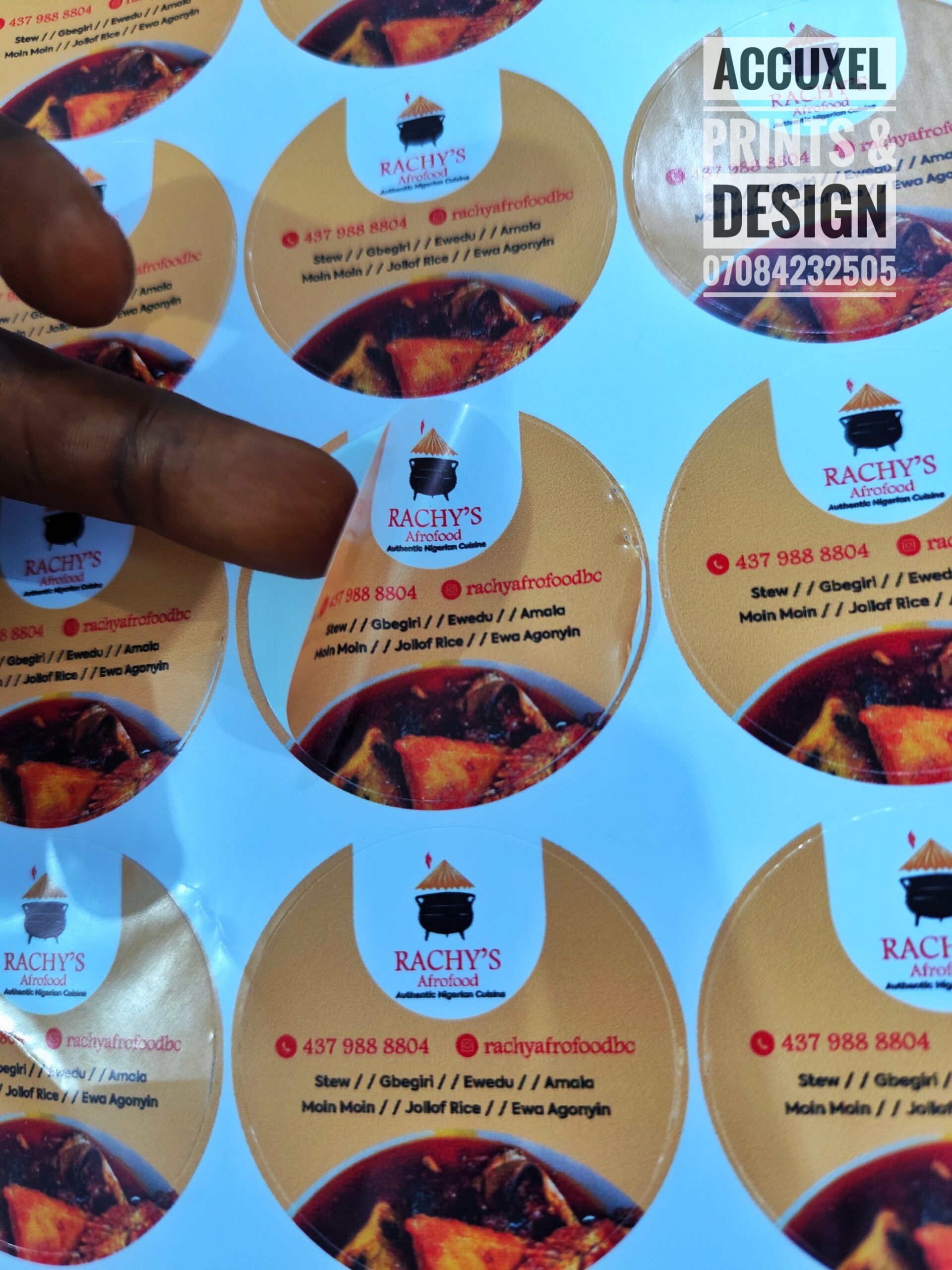 Get Custom Round Food Packaging Label Stickers Design And Printing ...