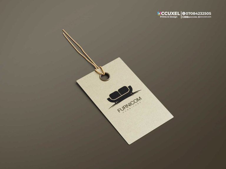 Get Custom Furniture Hang Tags Design And Printing In Nigeria - Design ...