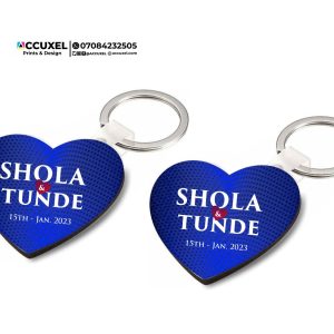 Get Custom Heart Shape MDF Keychain Design And Printing In Nigeria ...
