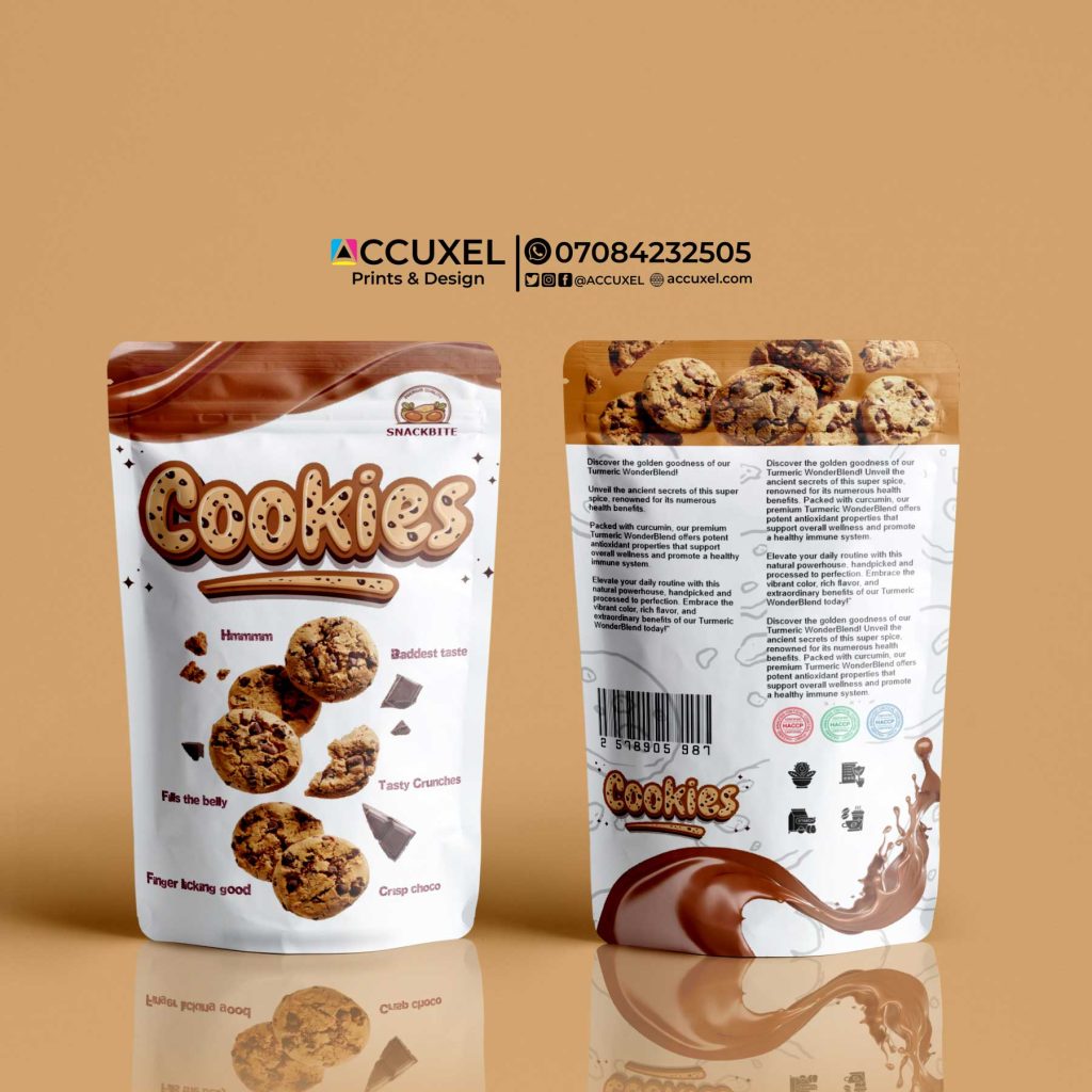 Get Custom Snacks Pouch Packaging Design And Printing (Low Minimum ...