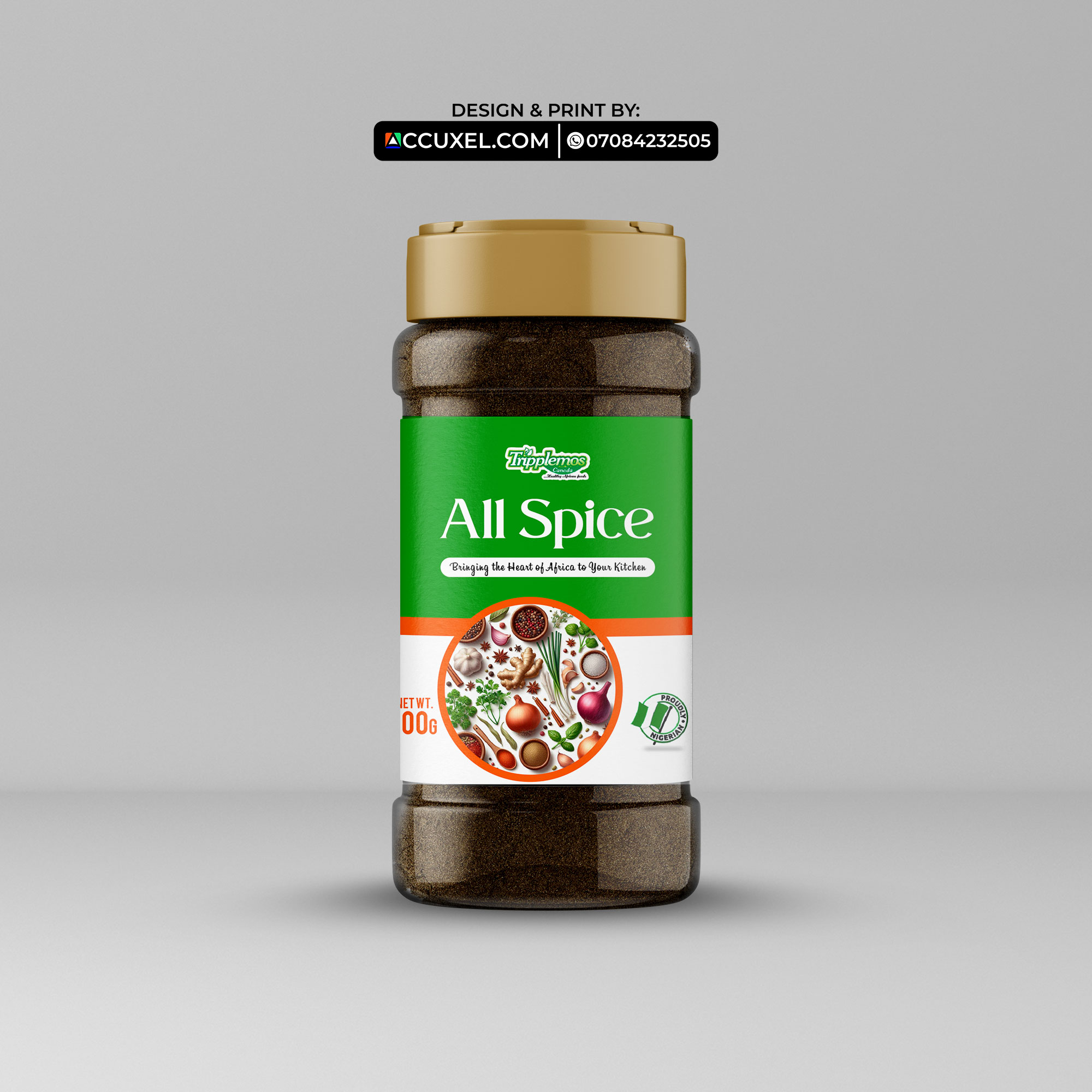Get Custom Spice Bottle Label Stickers Design Printing - Design And ...