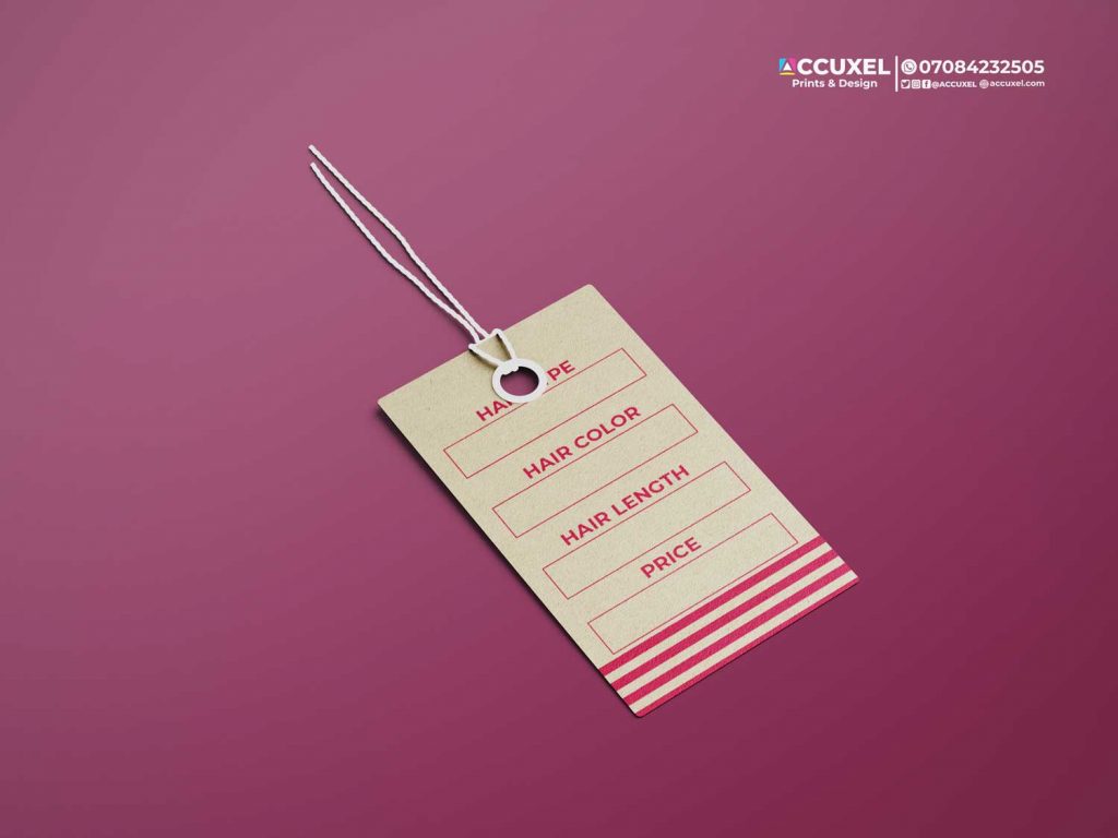 Get Custom Wig Hang Tags Design And Printing In Nigeria - Design And ...