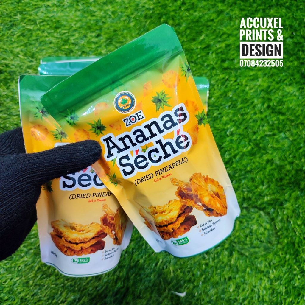 Get Dried Pineapple Pouch Packaging Design Printing (Low Minimum Order ...