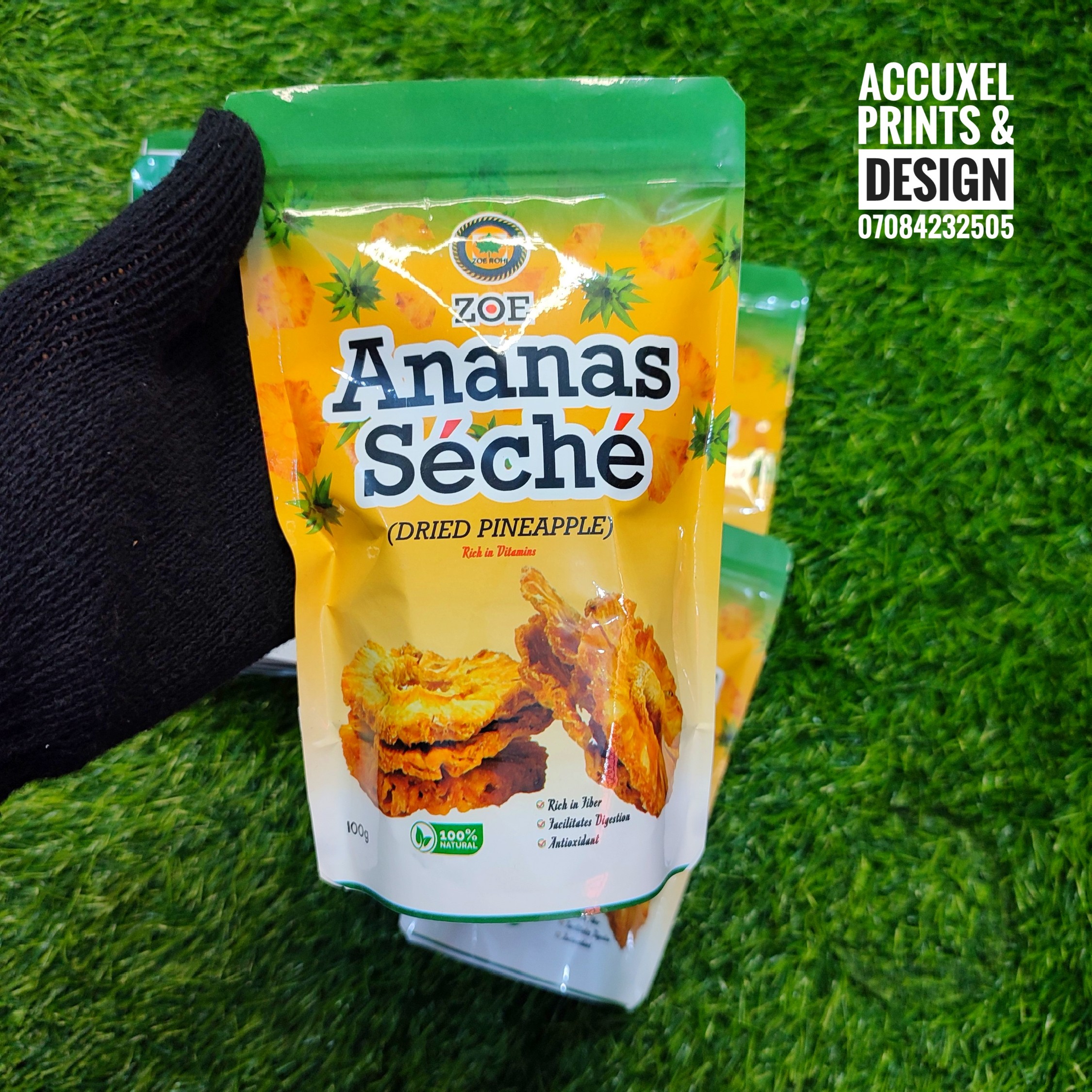 Get Dried Pineapple Pouch Packaging Design Printing (Low Minimum Order ...