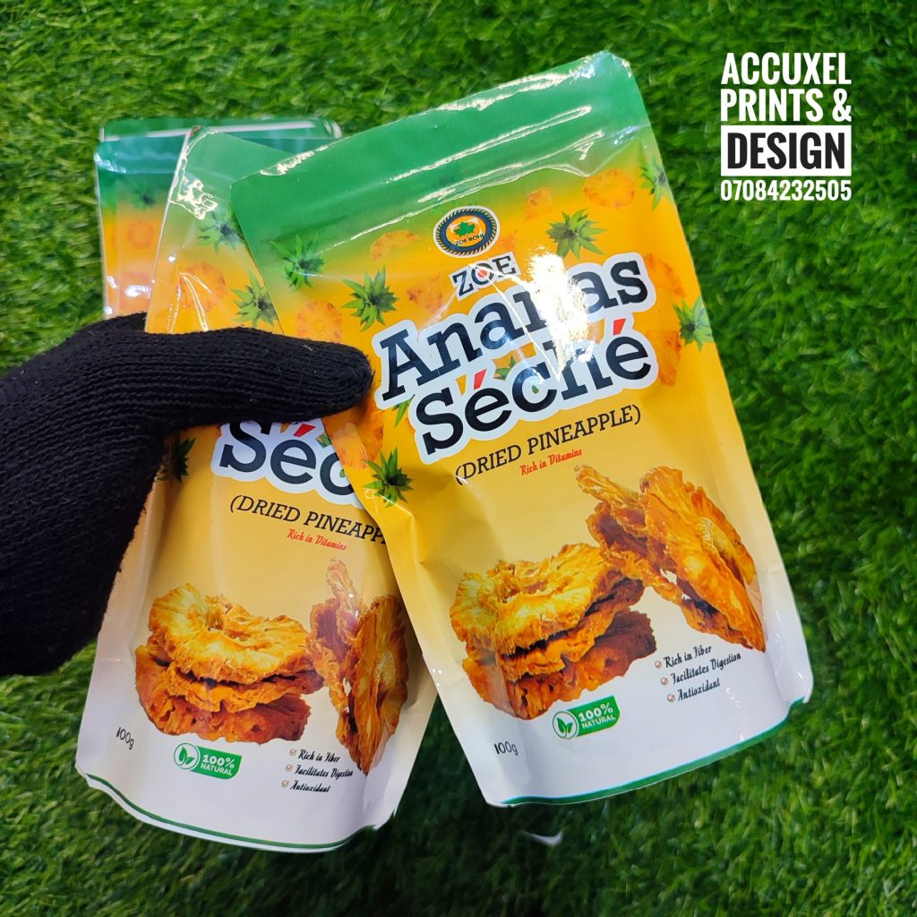 Get Dried Pineapple Pouch Packaging Design Printing (Low Minimum Order ...
