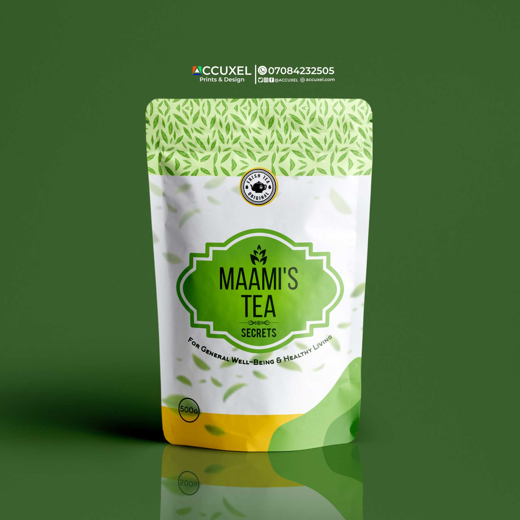 Get Custom Tea Pouch Design And Printing (Low Minimum Order) - Design ...