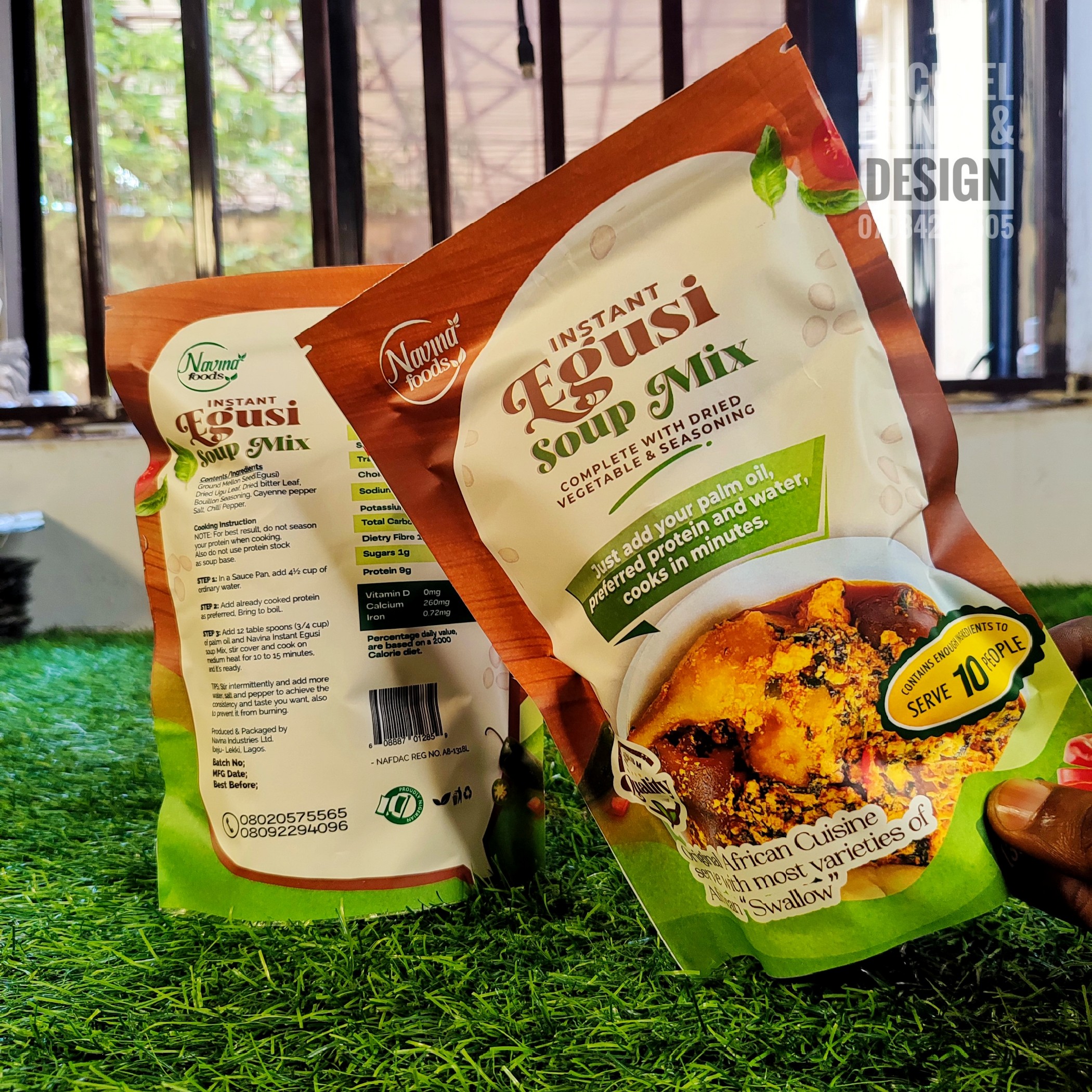 Get Egusi Soup Powder Pouch Packaging Design And Printing - Design And ...