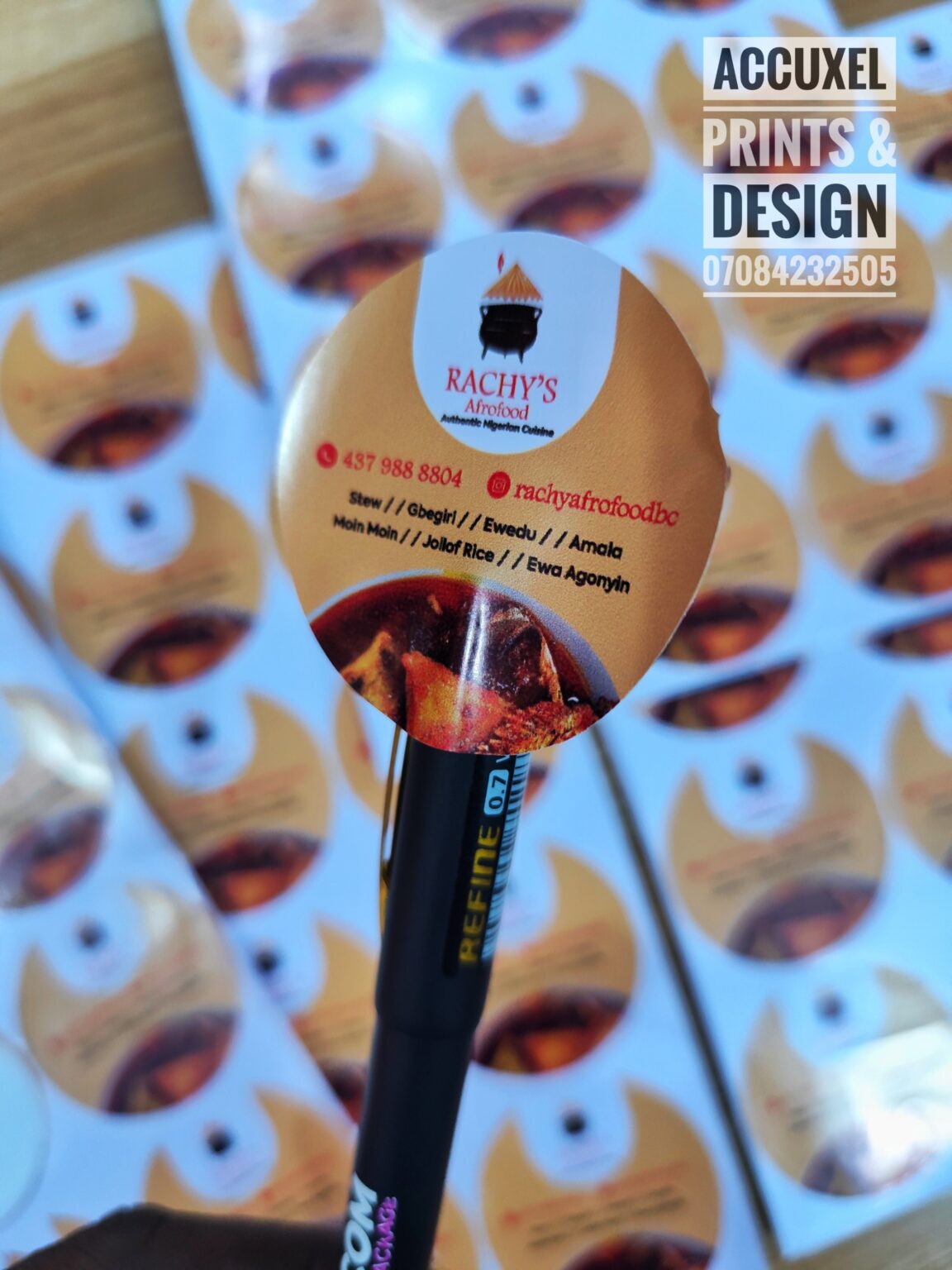 Get Custom Round Food Packaging Label Stickers Design And Printing ...