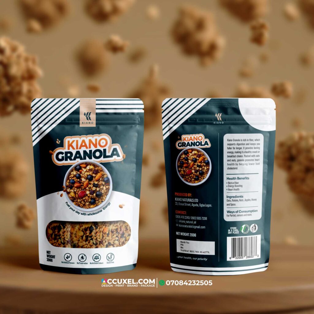 Get Granola Packaging Pouch Design And Printing - Design And Printing ...