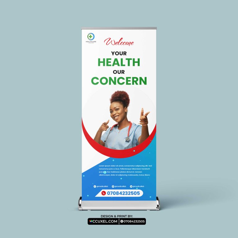 Get Custom Hospital Roll Up Banner Design And Printing - Design And ...