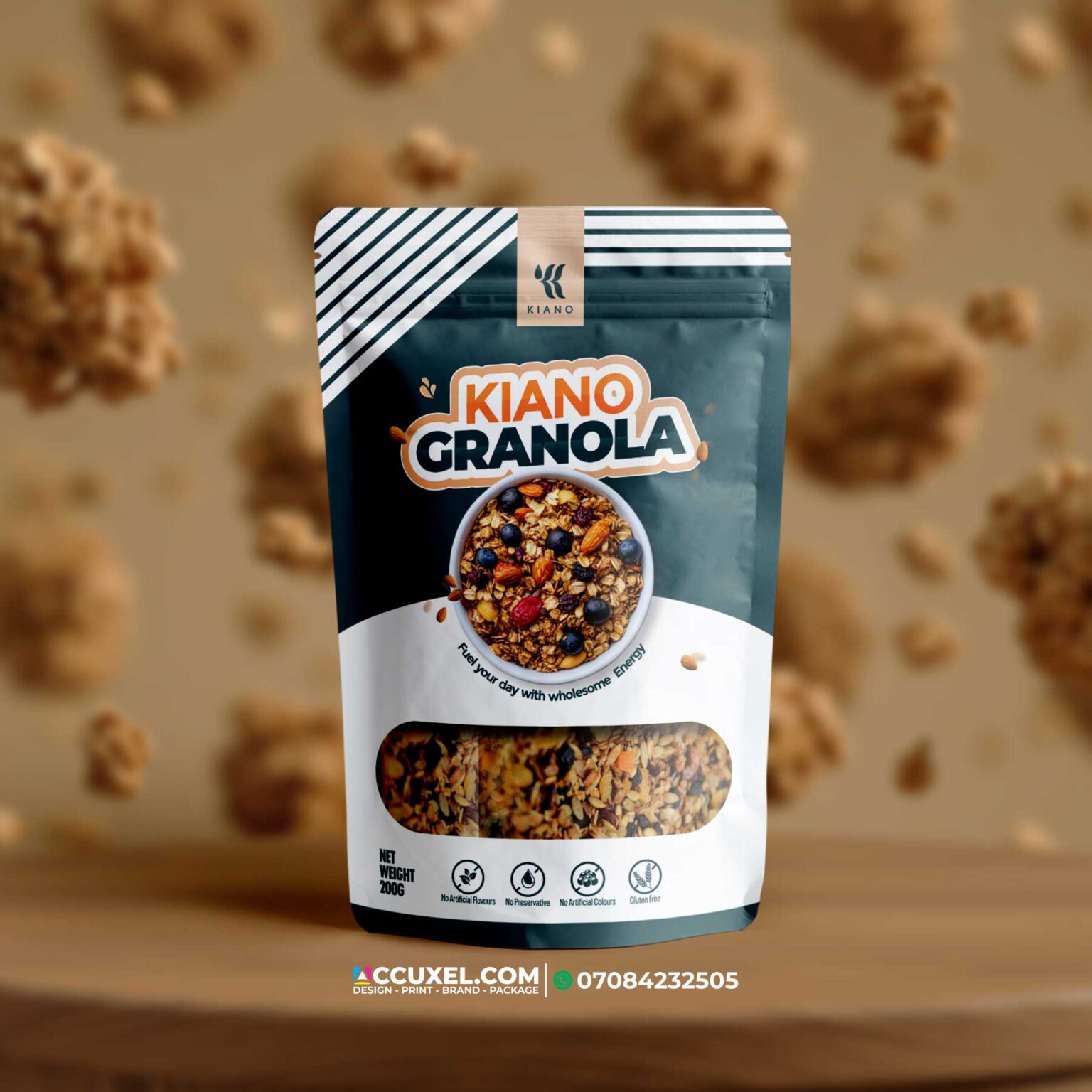 Get Granola Packaging Pouch Design And Printing - Design And Printing ...