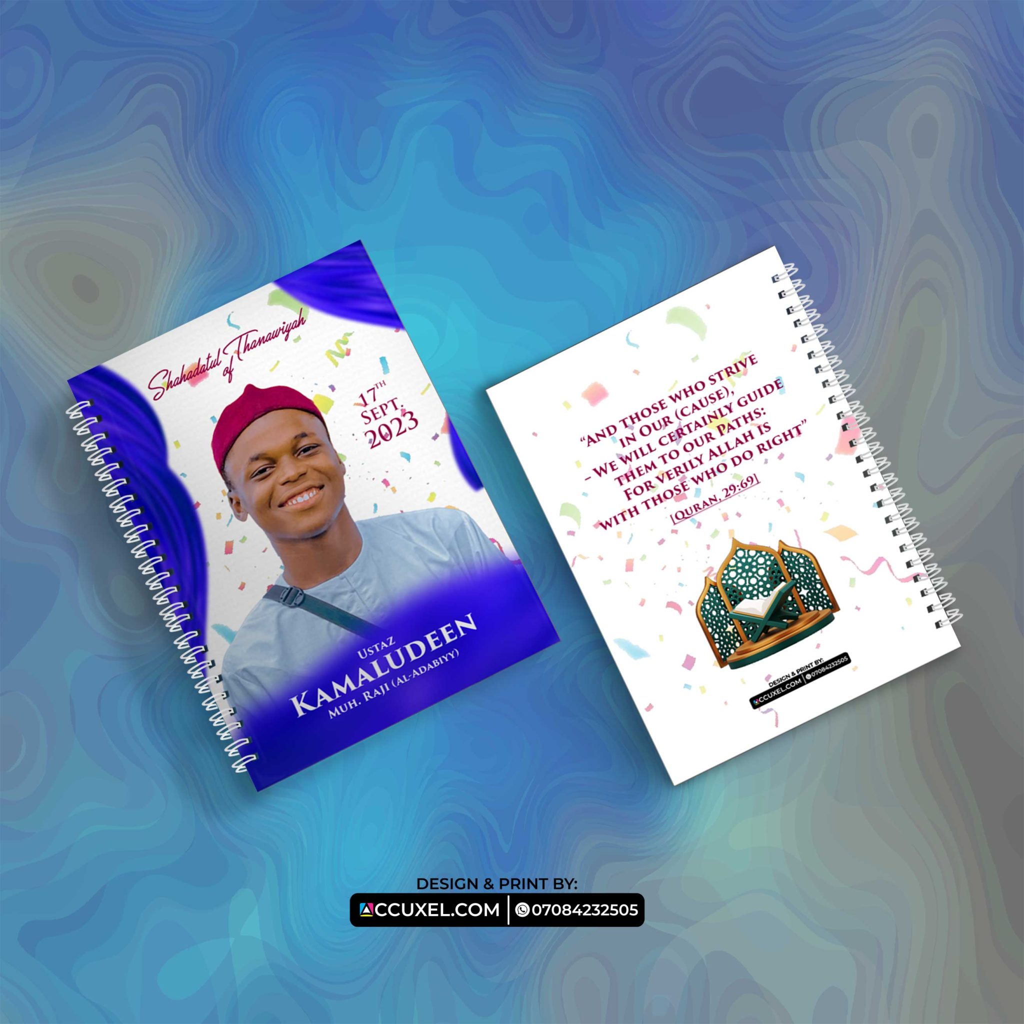 Get Walimat Graduation Jotter Design And Printing - Design And Printing ...