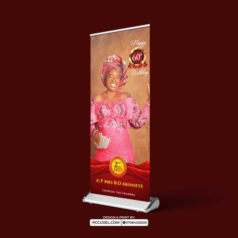 Get Custom Birthday Roll Up Banner Design And Printing - Design And ...