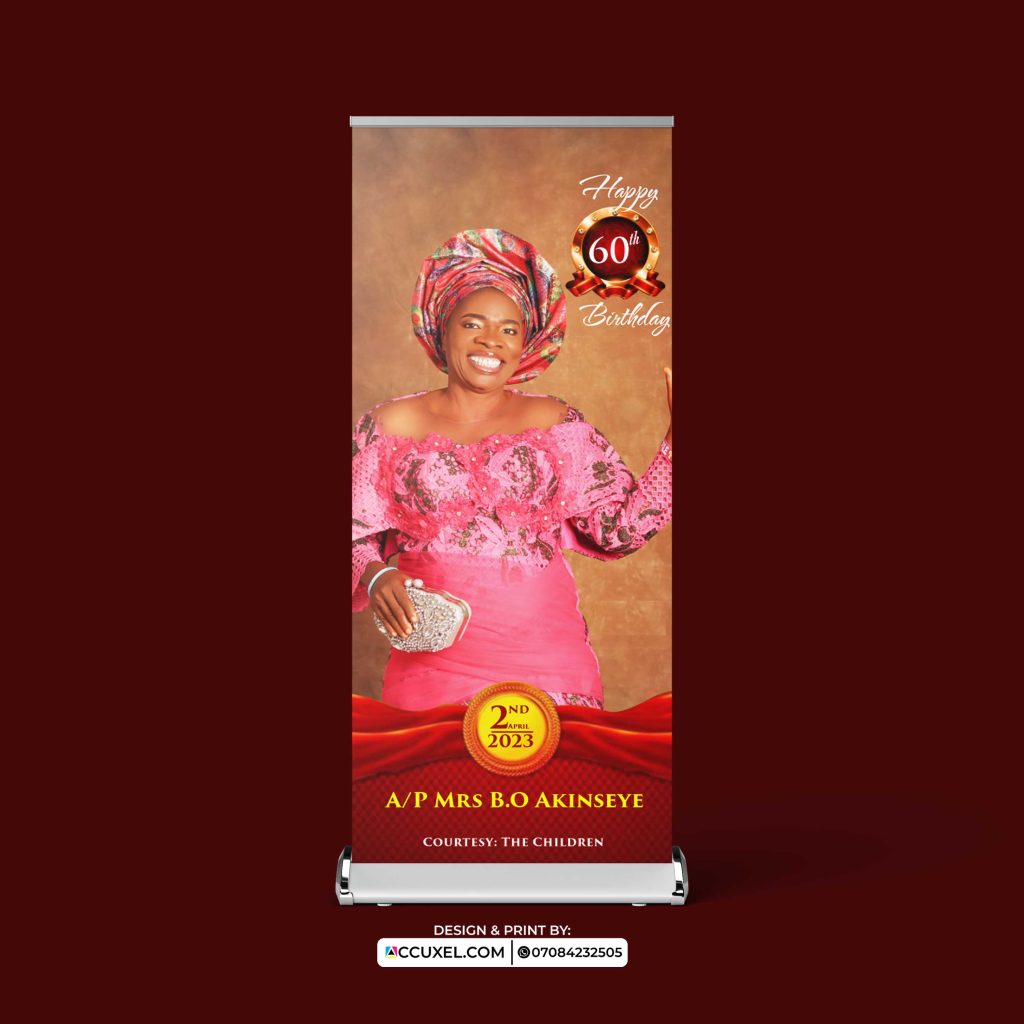 Get Custom Birthday Roll Up Banner Design And Printing - Design And ...