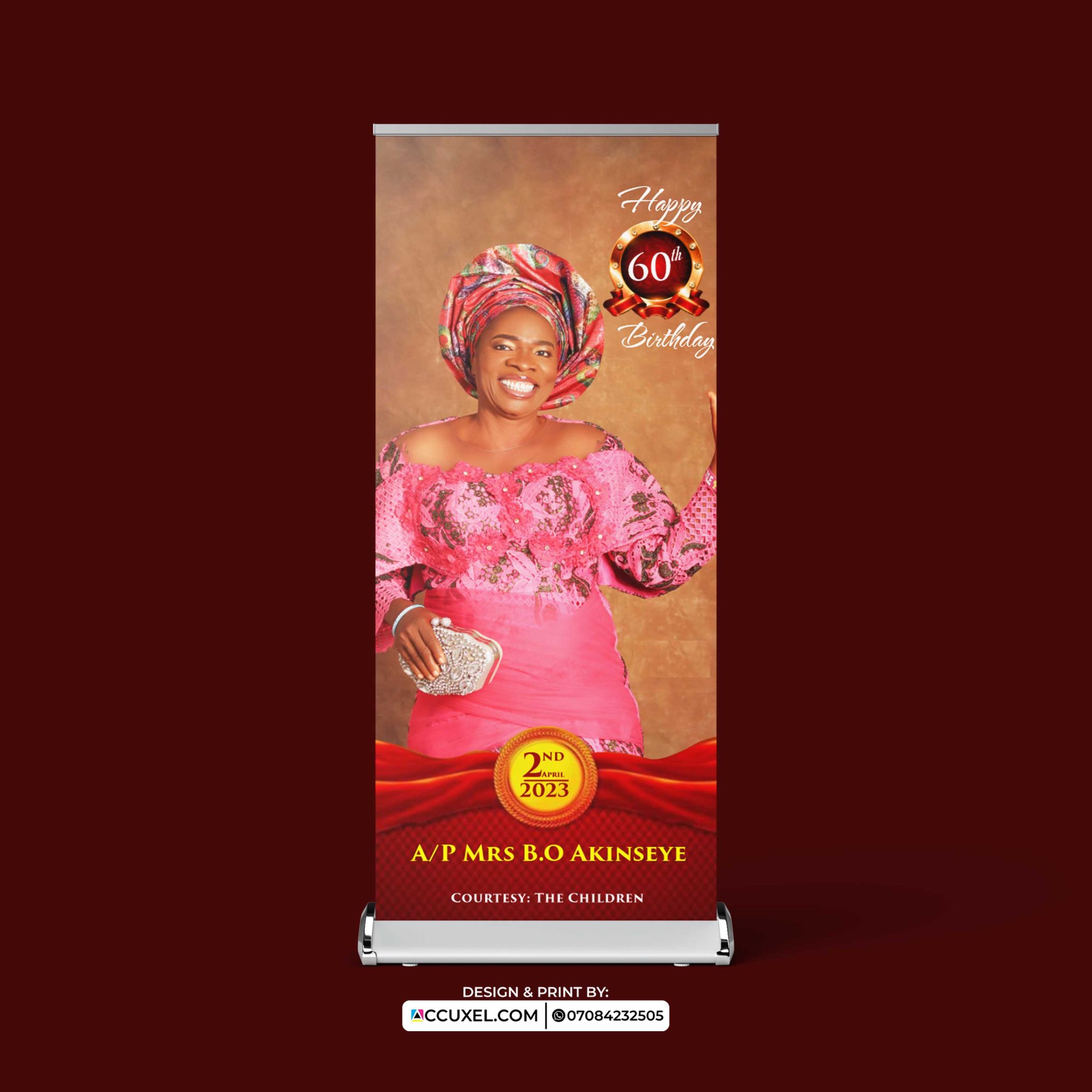 Get Custom Birthday Roll Up Banner Design And Printing - Design And ...