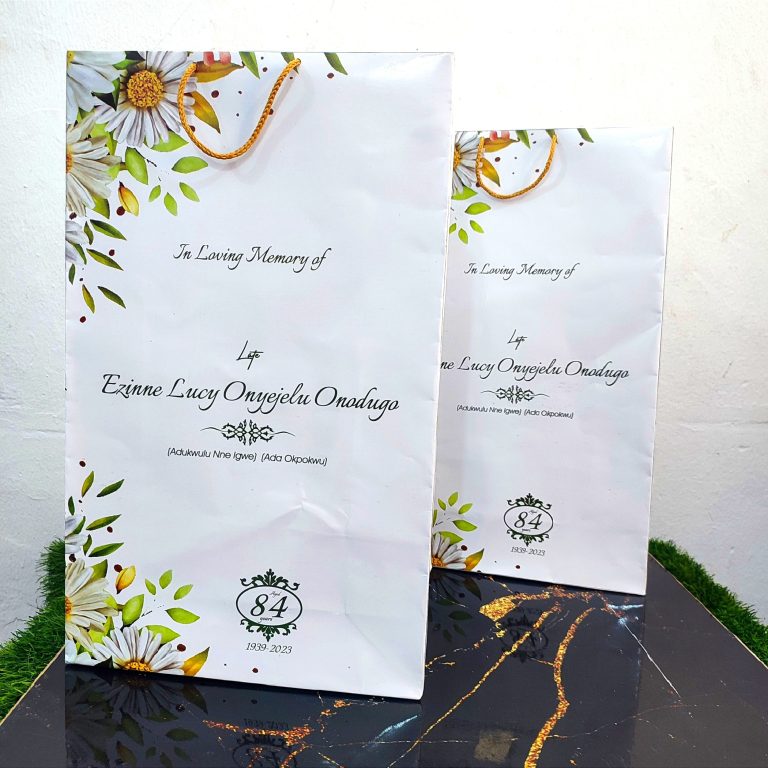 Get Custom Burial Souvenir Paper Bags Design And Printing - Design And ...
