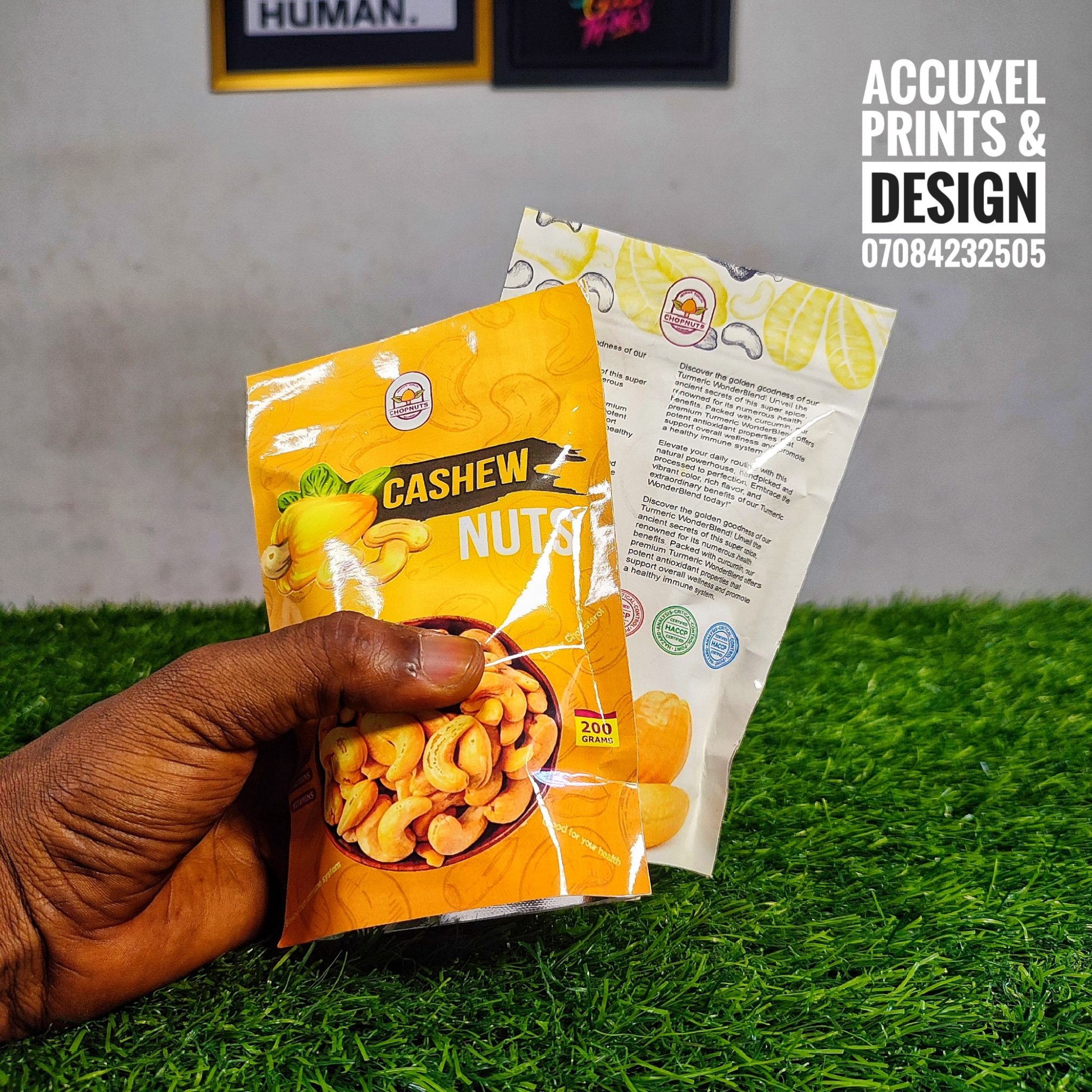 Get Custom Cashew Nuts Pouch Packaging Design And Printing (Low Minimum ...