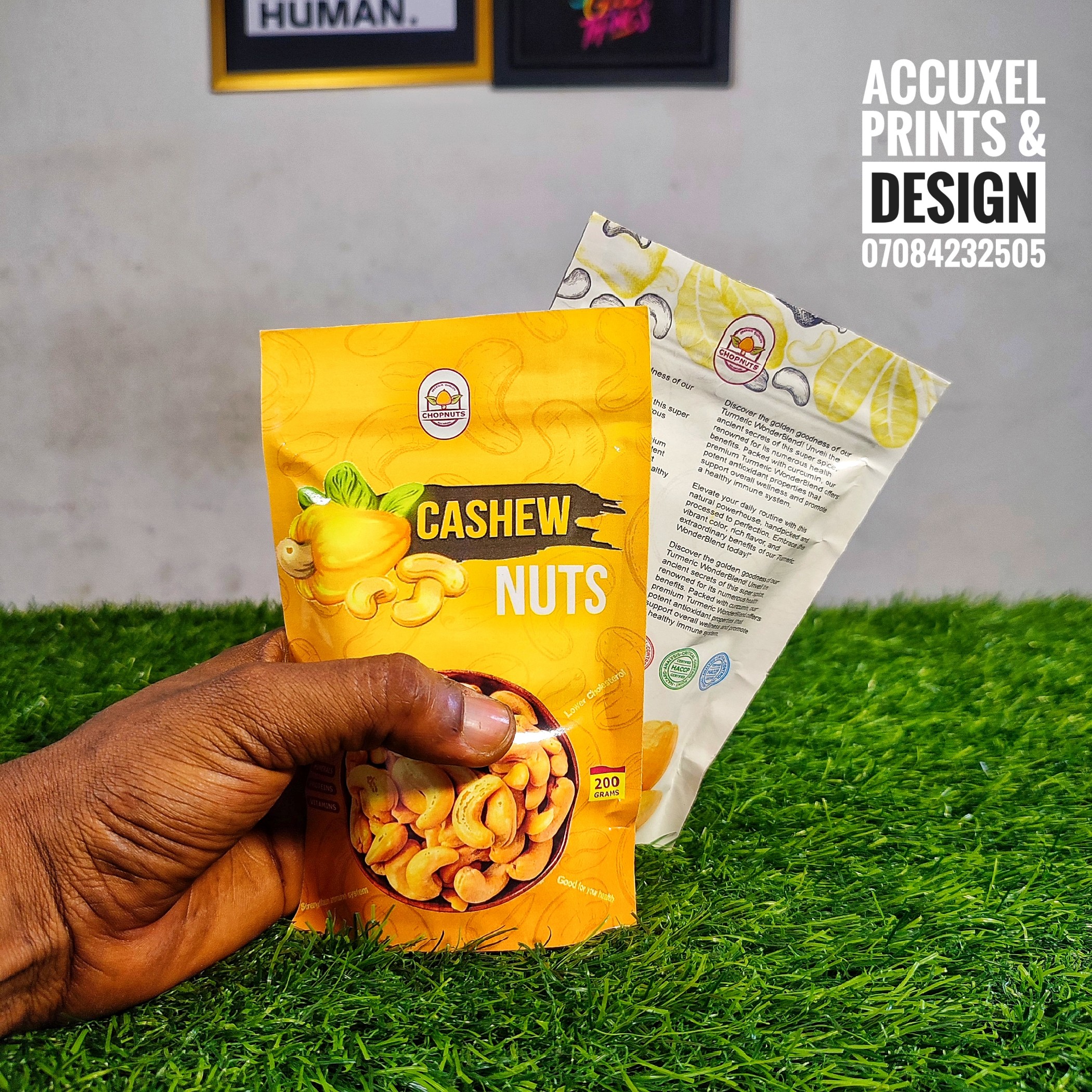 Get Custom Cashew Nuts Pouch Packaging Design And Printing (Low Minimum ...