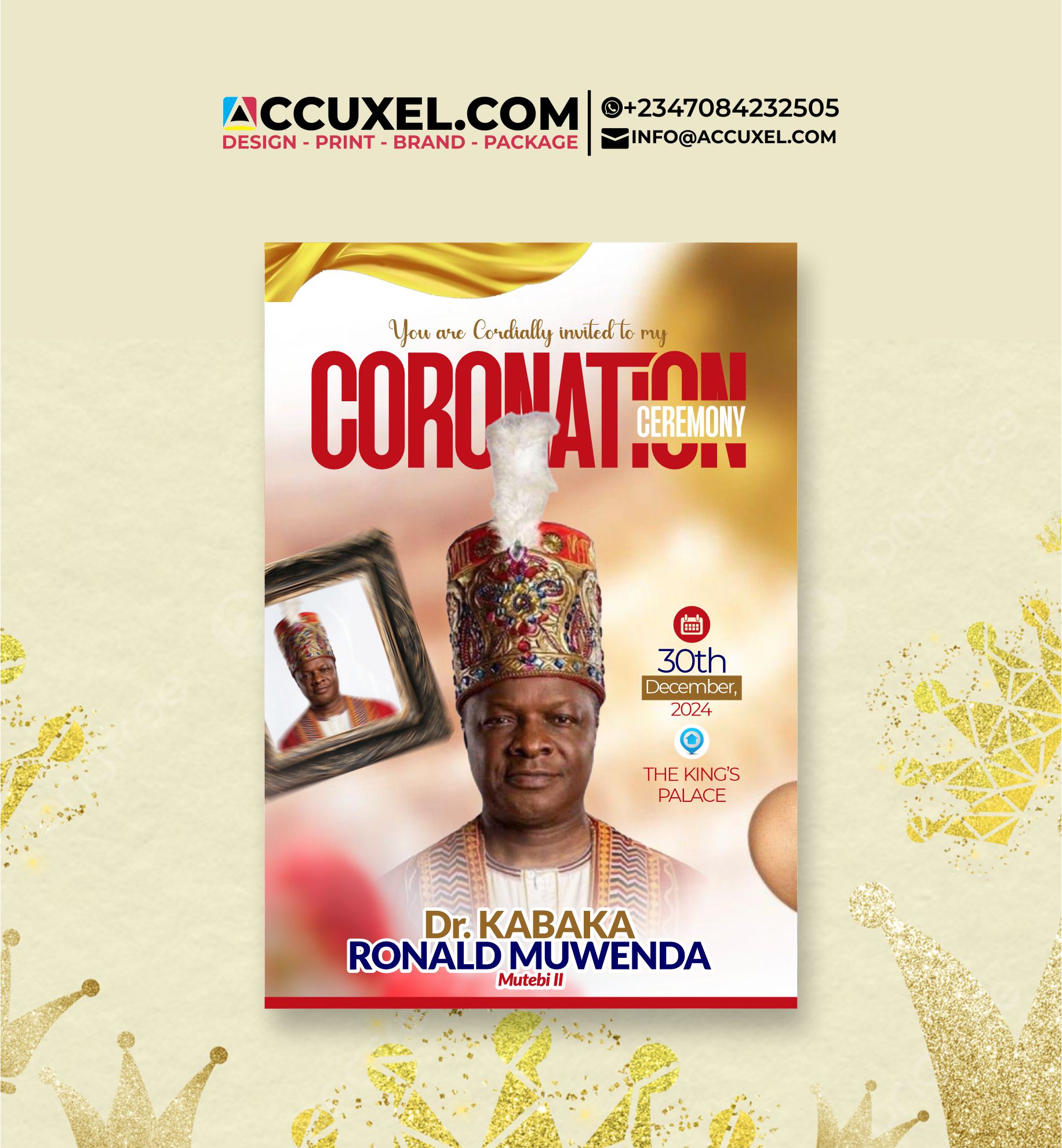 Get Chieftaincy Invitation Card Design And Printing - Design And ...