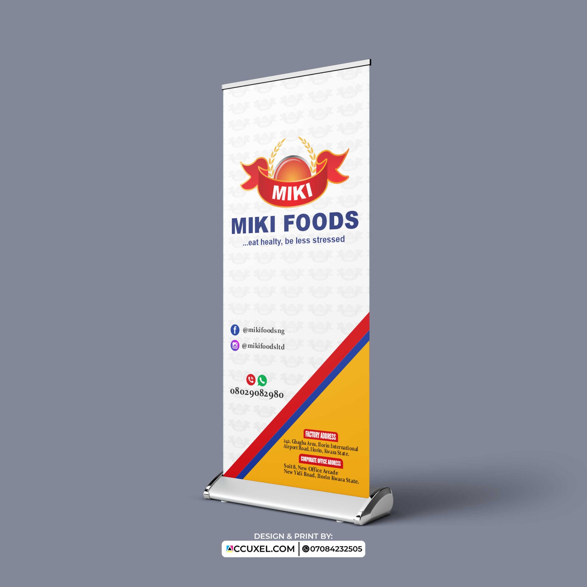 Get Custom Catering Roll Up Banner Design And Printing - Design And ...