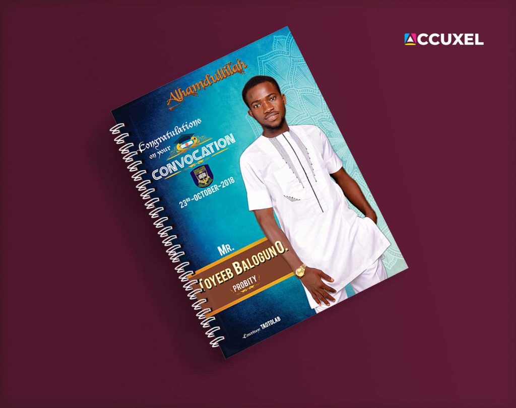 Get Convocation Jotter Design And Print - Design And Printing Company ...