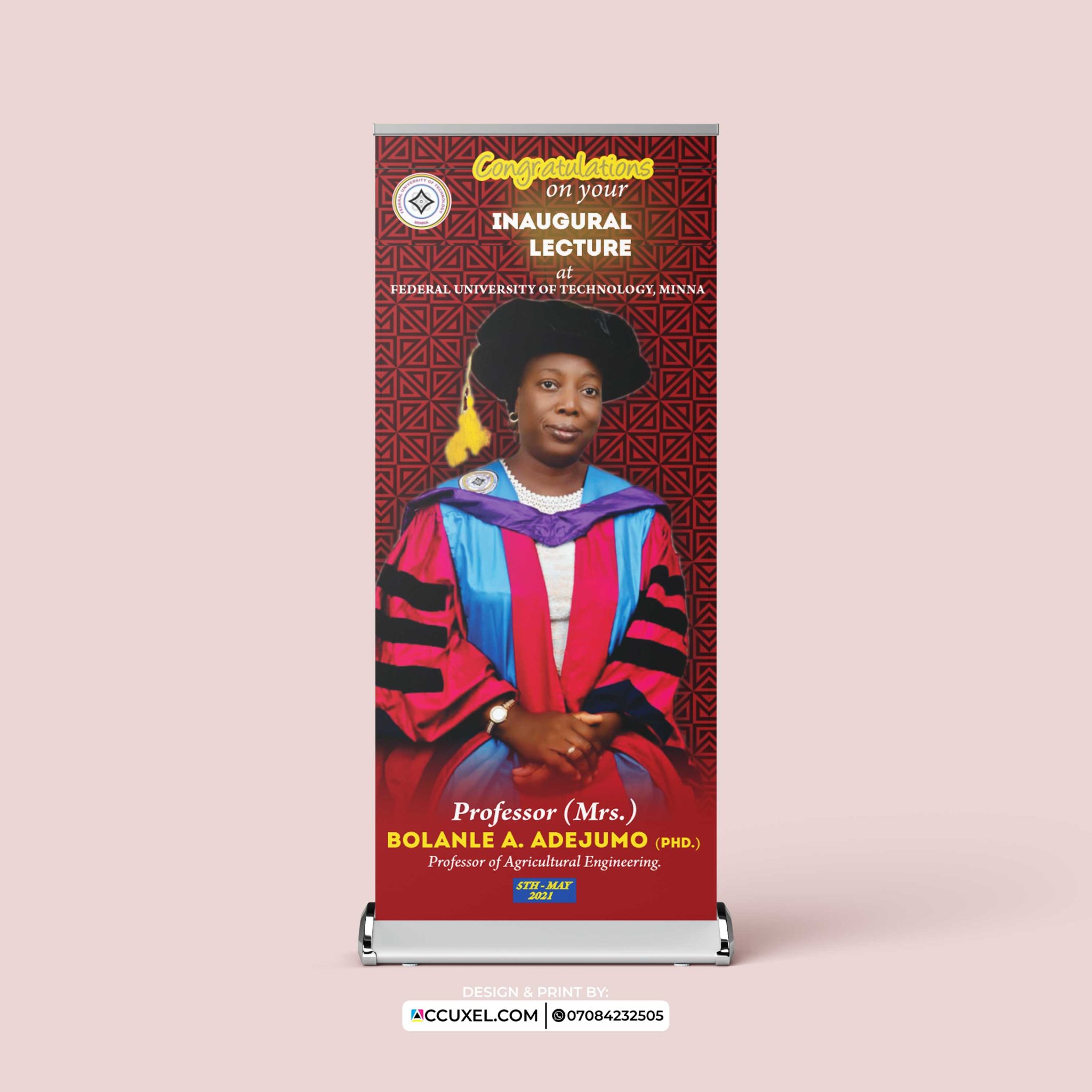 Get Custom Convocation Roll Up Banner Design And Printing - Design And ...