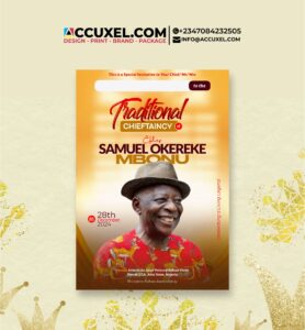 Get Chieftaincy Invitation Card Design And Printing - Design And ...