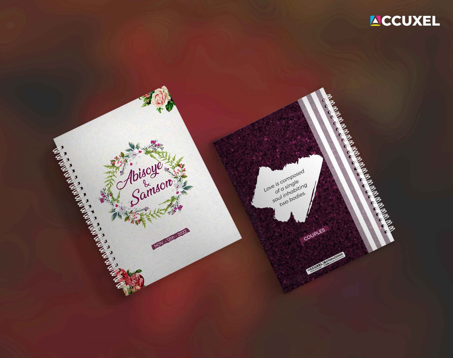 Get Creative Custom Wedding Jotter Design And Printing - Design And ...