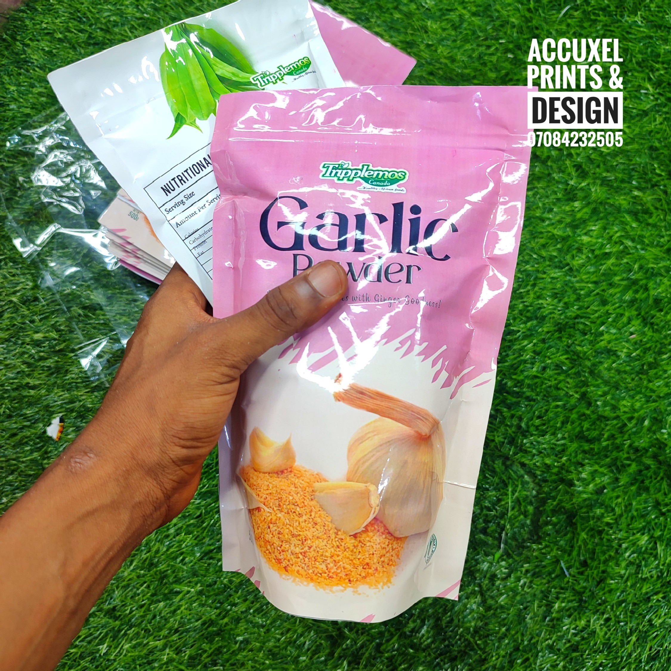 Get Custom Garlic Spice Powder Pouch Design And Printing (Low Minimum ...