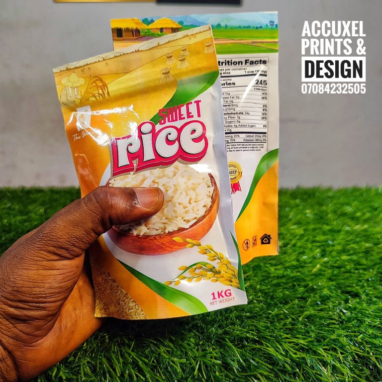 Get Custom Rice Pouch Packaging Design And Printing (Low Minimum Order ...