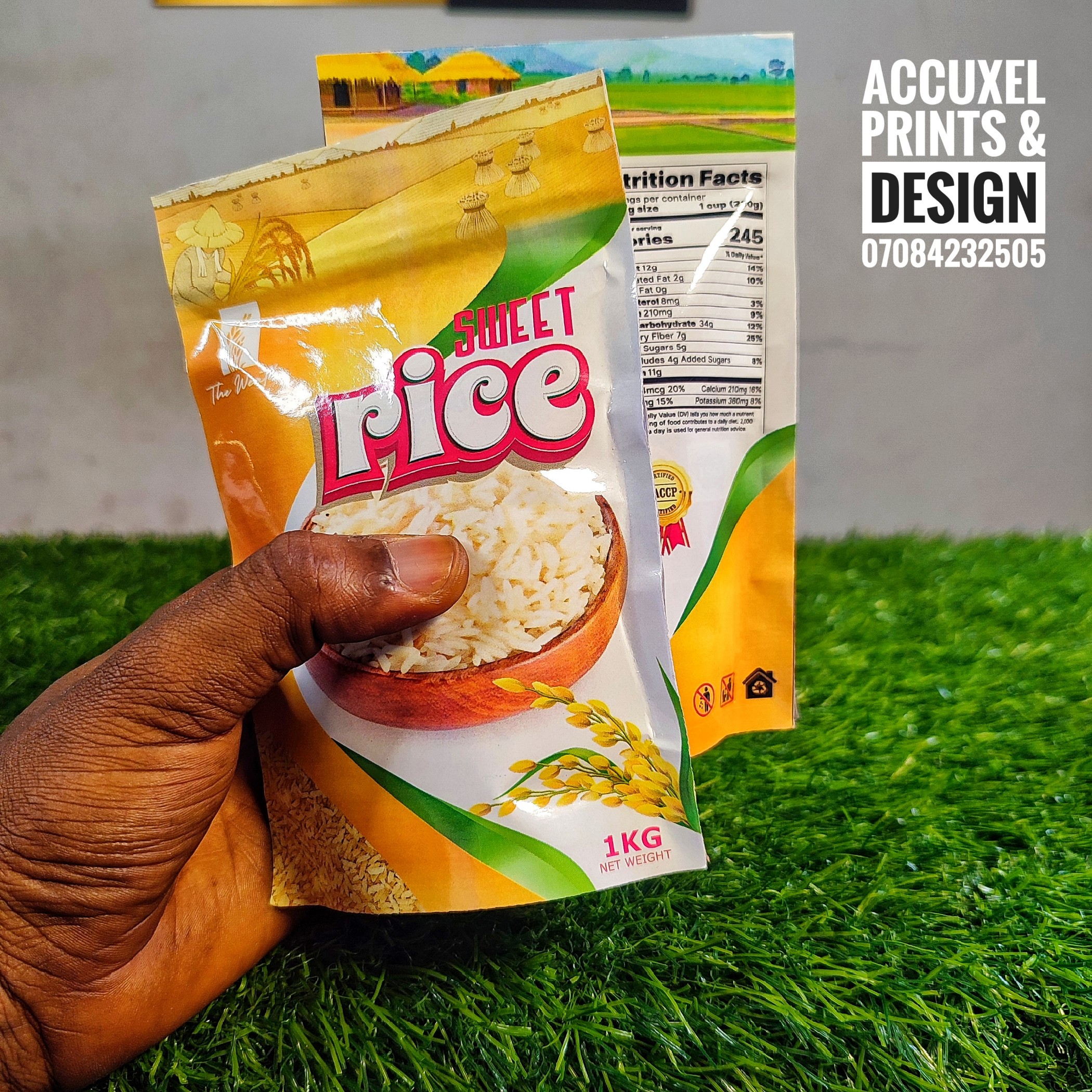 Get Custom Rice Pouch Packaging Design And Printing (Low Minimum Order ...