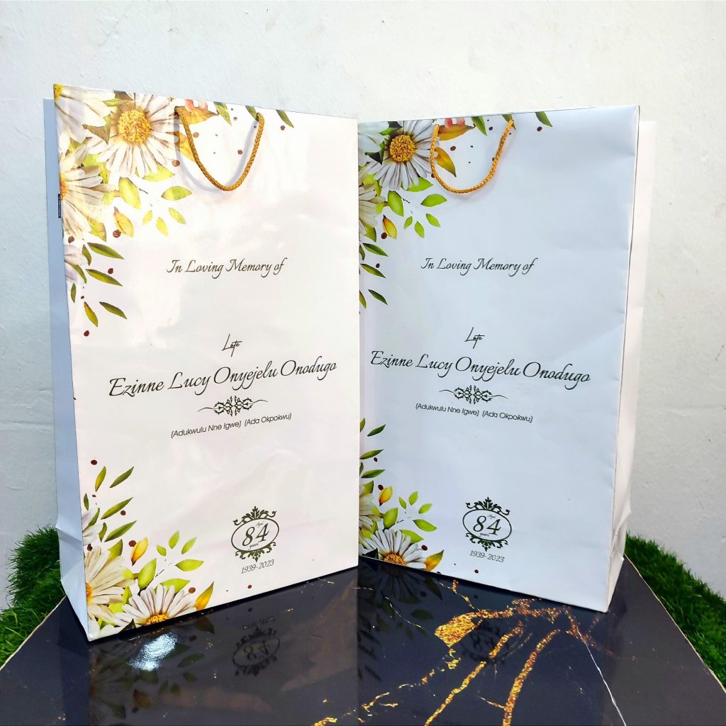 Get Custom Burial Souvenir Paper Bags Design And Printing - Design And ...