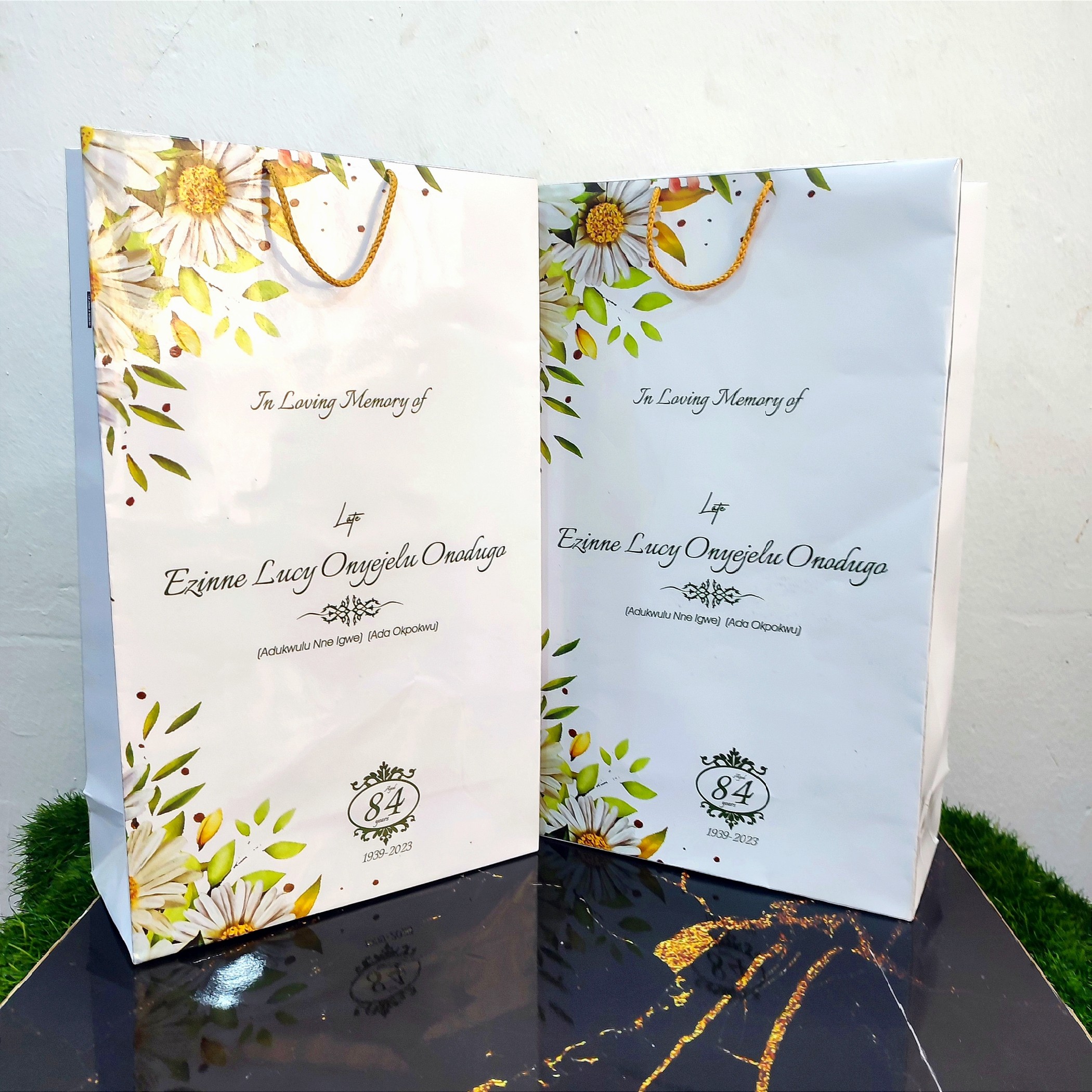 Get Custom Burial Souvenir Paper Bags Design And Printing - Design And ...