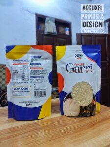 Get Custom Garri Packaging Pouch Design & Printing - Design And ...