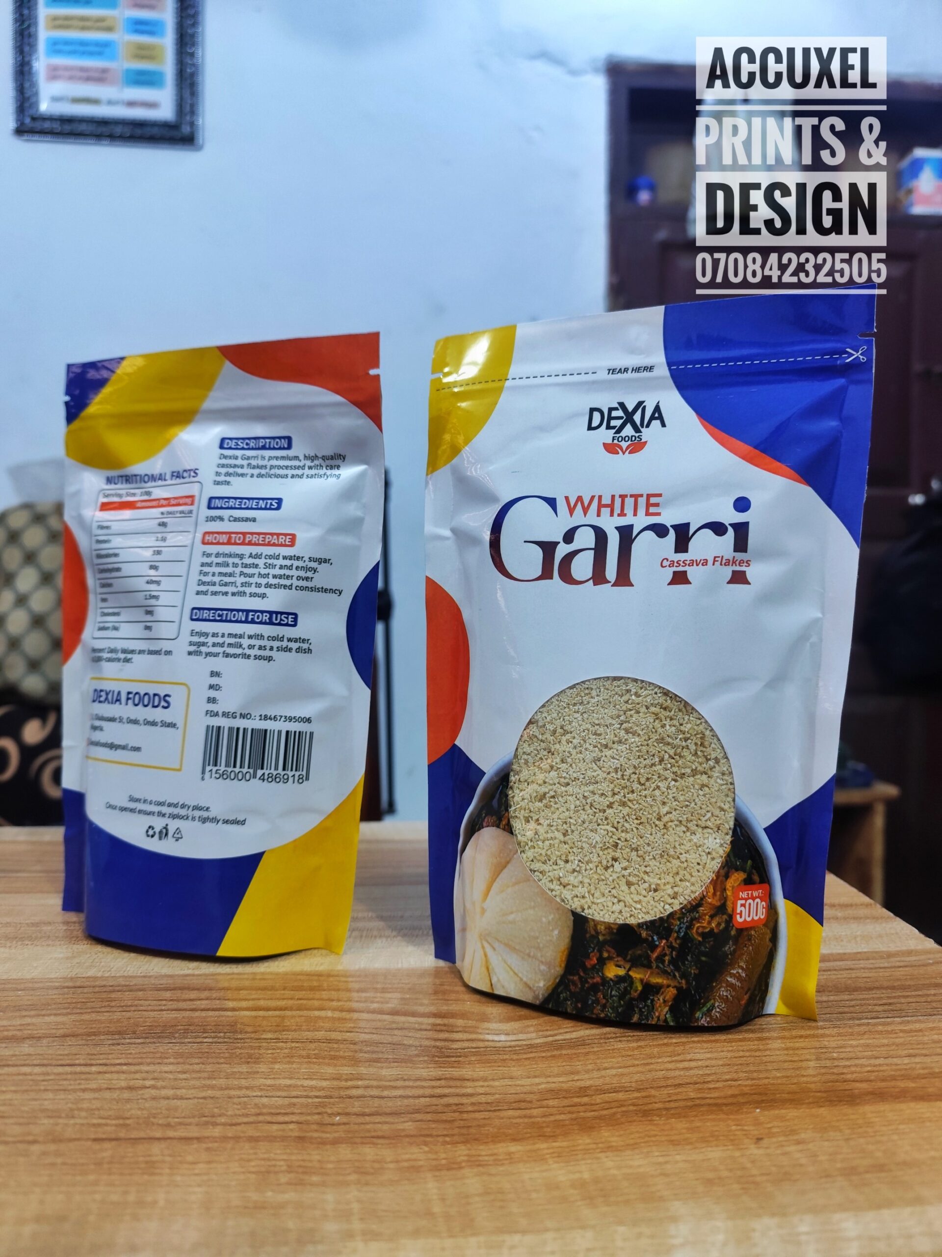 Get Custom Garri Packaging Pouch Design & Printing - Design And ...