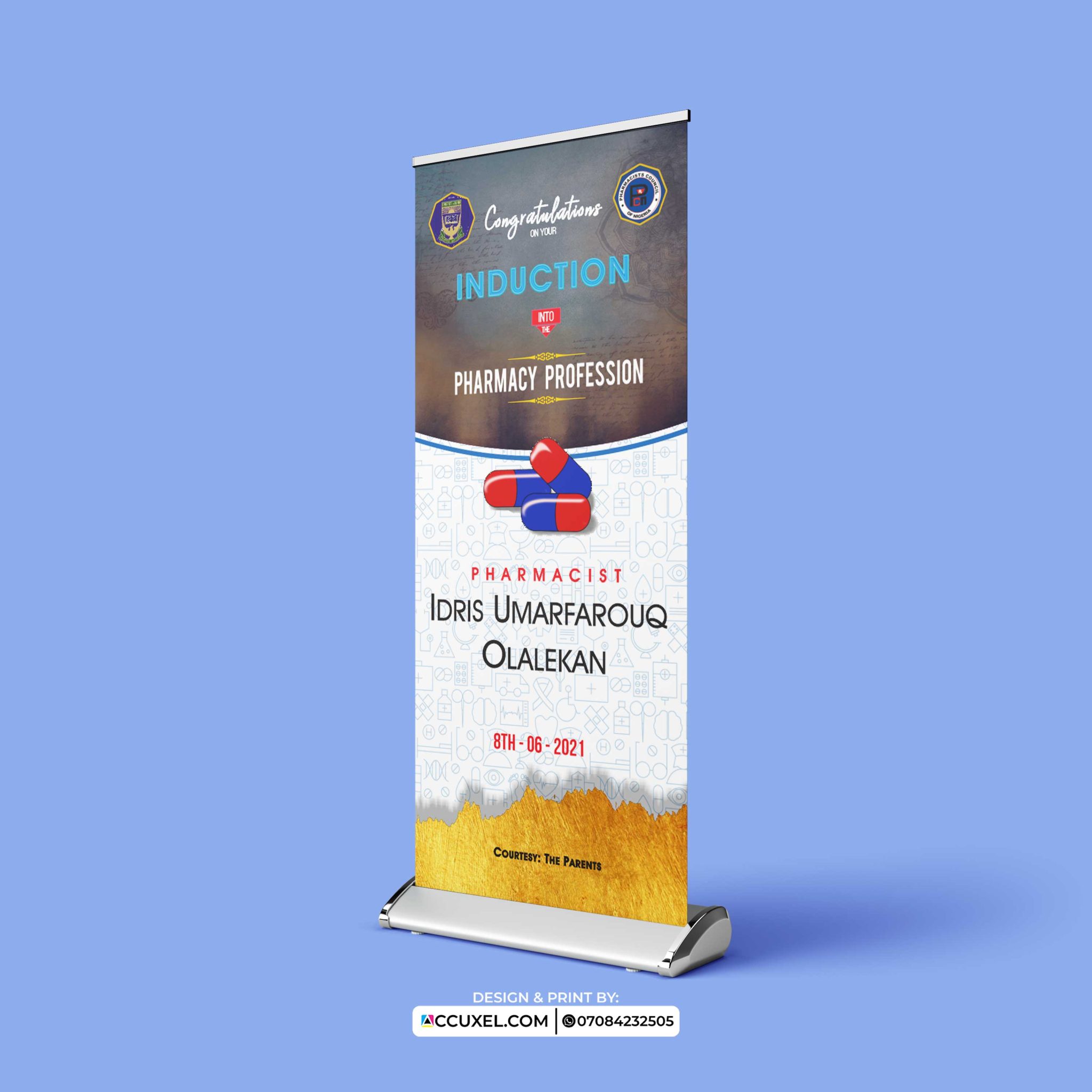 Get Custom Convocation Roll Up Banner Design And Printing - Design And ...